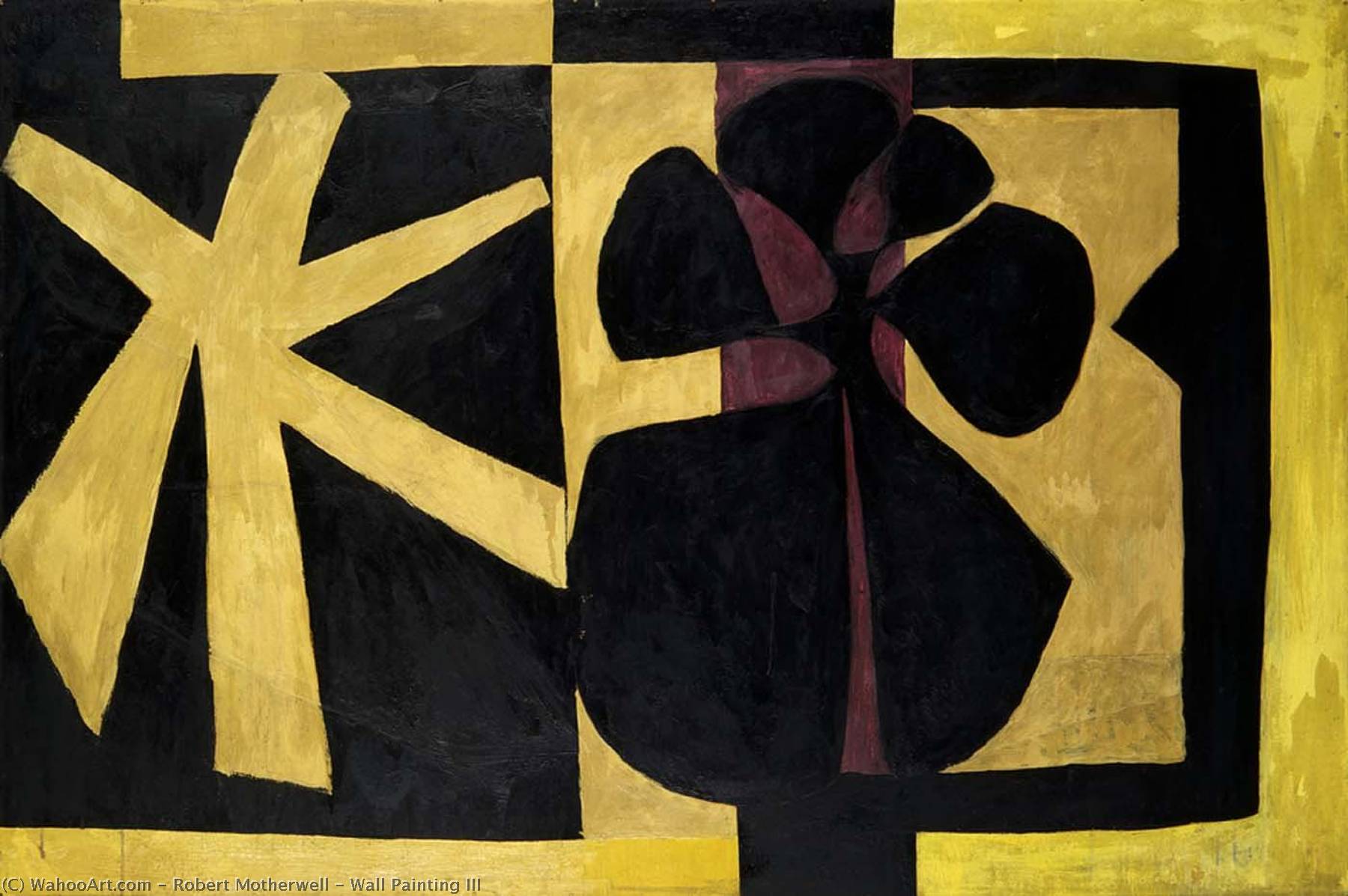 peinture murale III, 1952 de Robert Motherwell (1974-1991, United ...