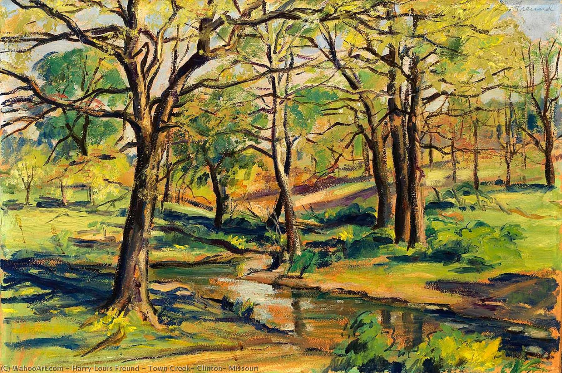 Town Creek, Clinton, Missouri, 1934 by Harry Louis Freund Harry Louis ...
