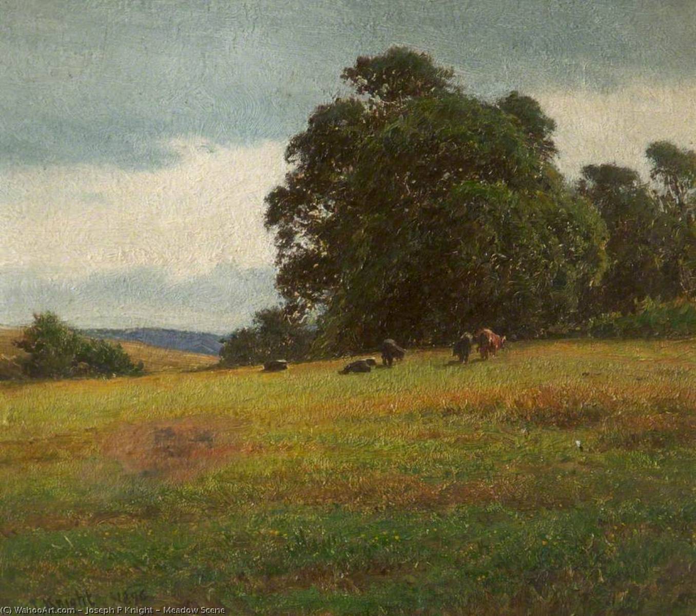 Adquirir Reproduções De Pinturas Cena de Meadow por Joseph P Knight ...