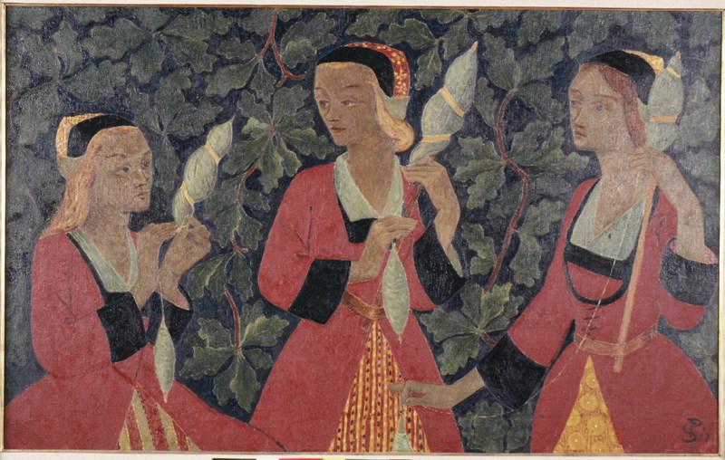 Reproducciones De Pinturas Les trois fileuses de Paul Serusier (1864 ...