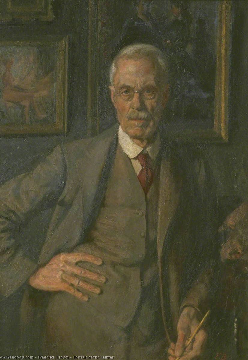 Portrait du peintre, 1932 de Frederick Brown (1945-2012) Frederick ...