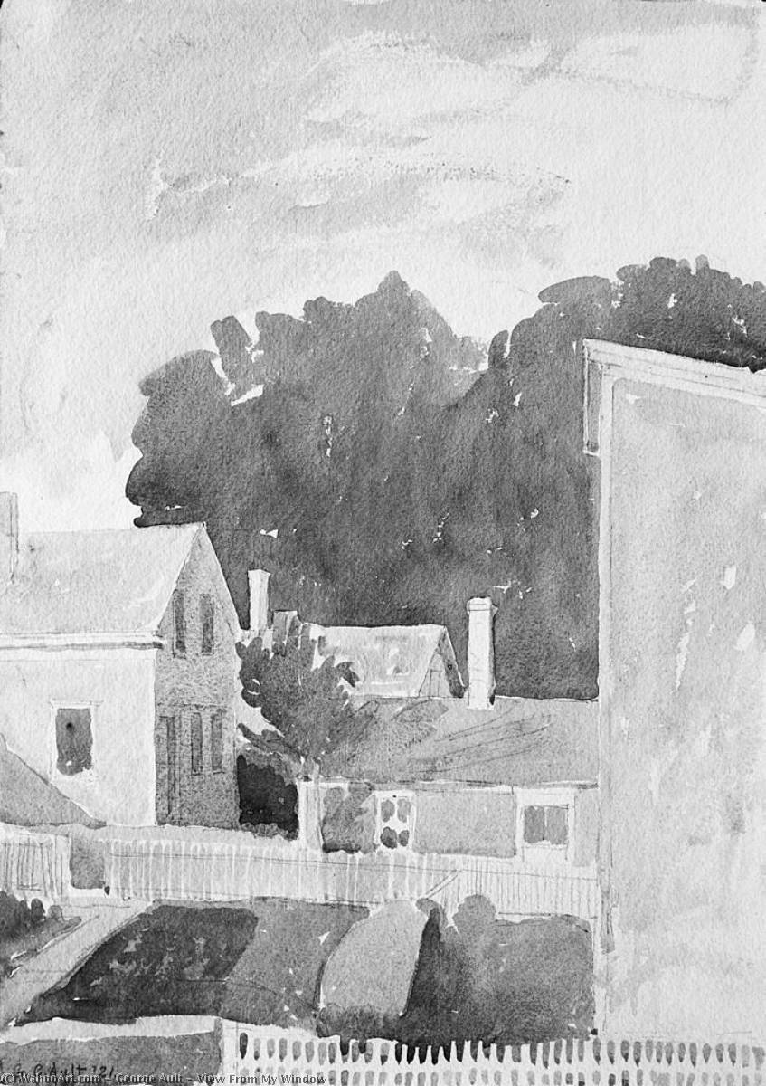 Paintings Reproductions View From My Window, 1921 by George Copeland ...