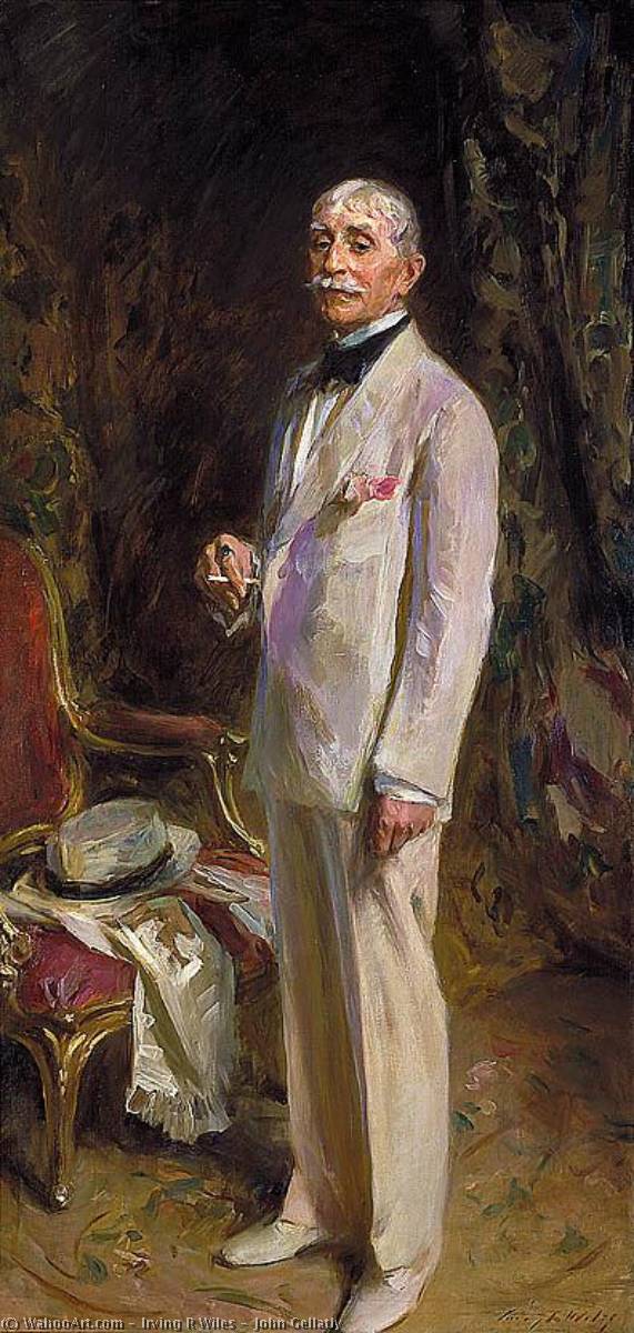 Paintings Reproductions | John Gellatly, 1932 by Irving Ramsey Wiles ...