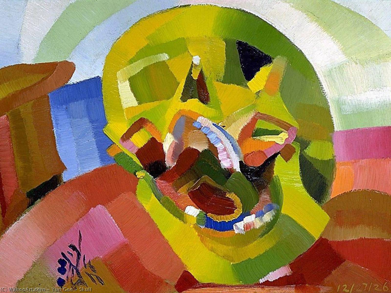Order Artwork Replica Skull, 1926 by Yun Gee (Inspired By) (1991-1963 ...