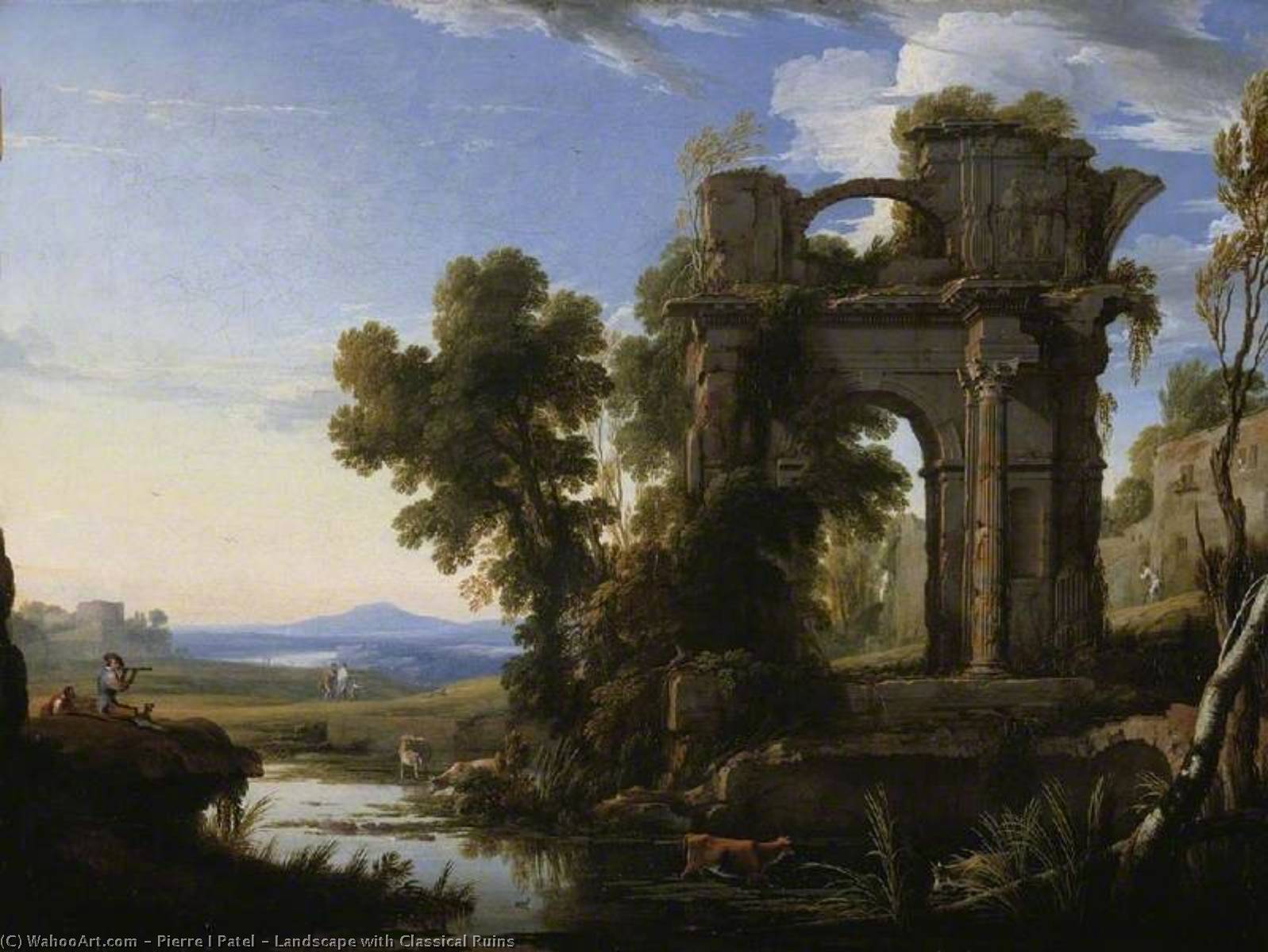 Reproductions De Qualité Musée Paysage avec Ruines Classiques, 1645 de ...