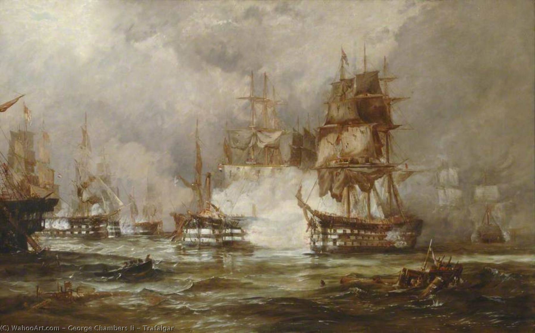 Trafalgar by George Chambers Ii George Chambers Ii | WahooArt.com