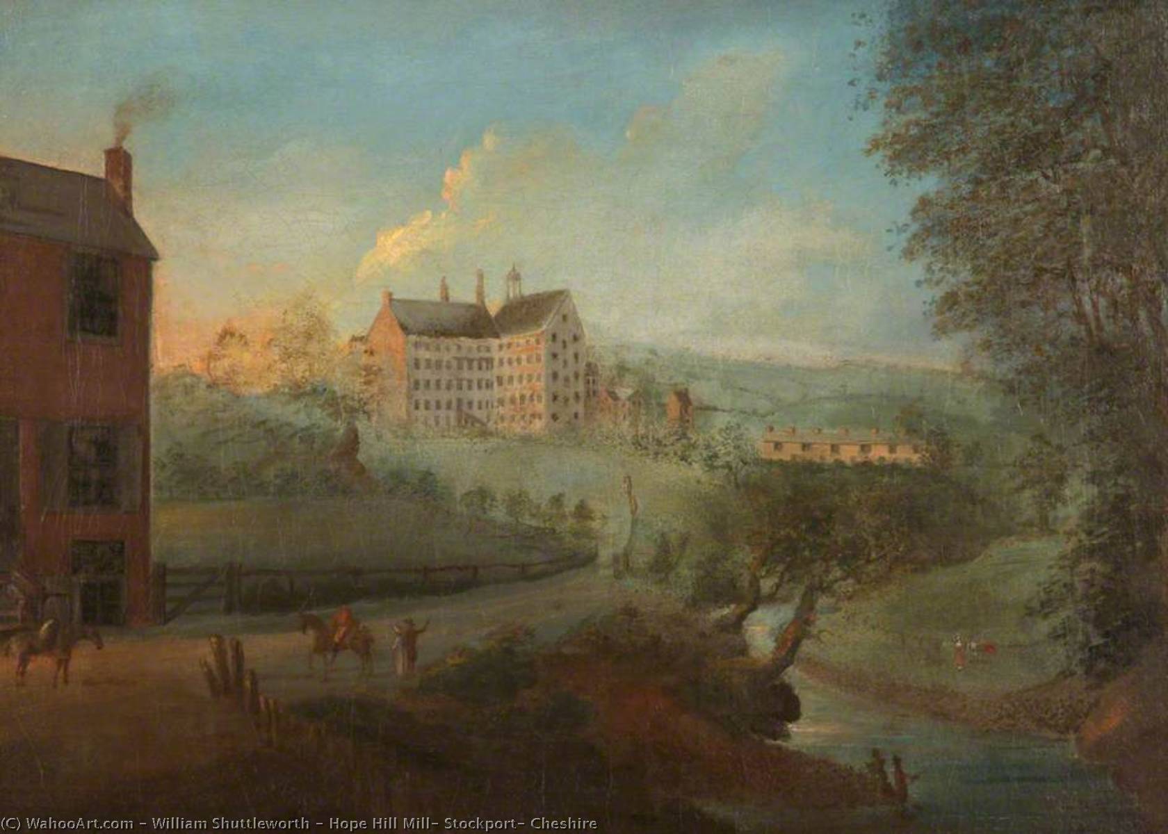 Hope Hill Mill, Stockport, Cheshire por William Shuttleworth William ...