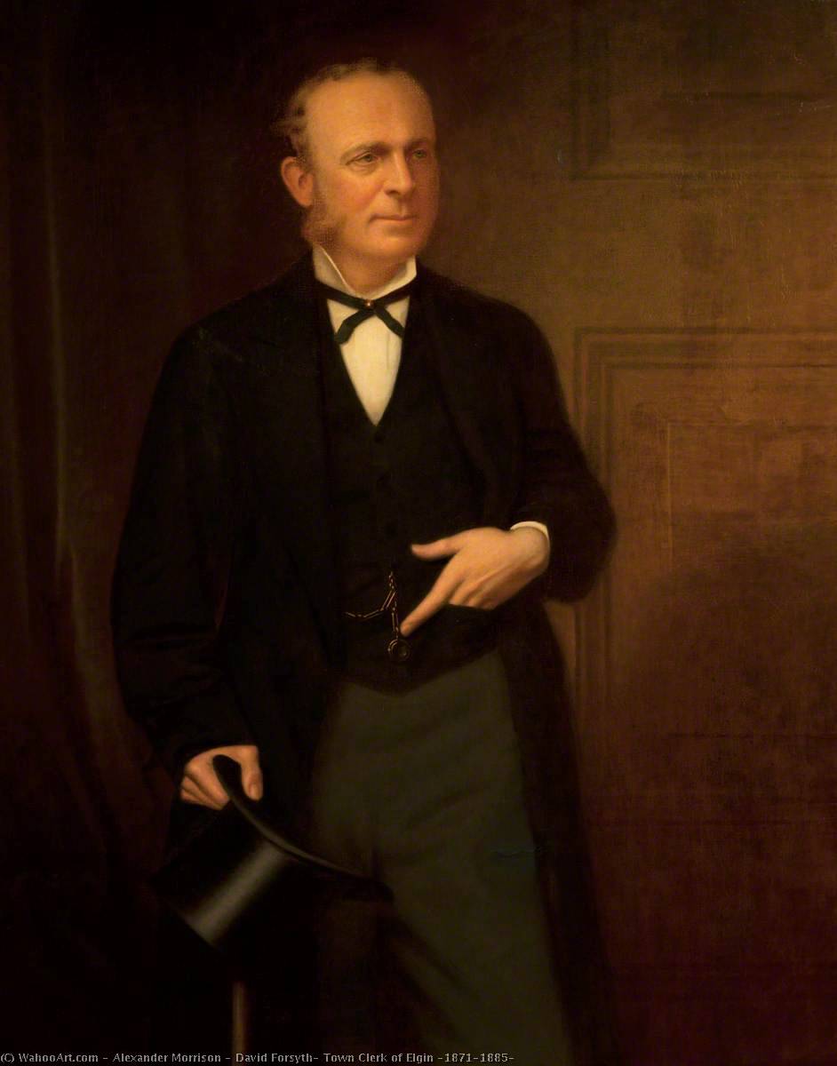 David Forsyth, Clerk da cidade de Elgin (1871-1885), 1886 por Alexander ...
