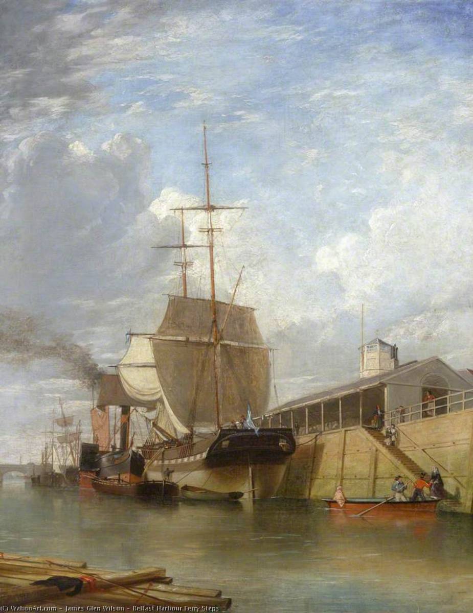 Belfast Puerto Ferry Pasos, 1851 de James Glen Wilson James Glen Wilson ...