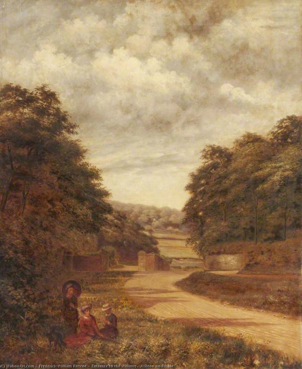 Entrance to the Willows, Ashton on Ribble, 1889 by Frederick William ...