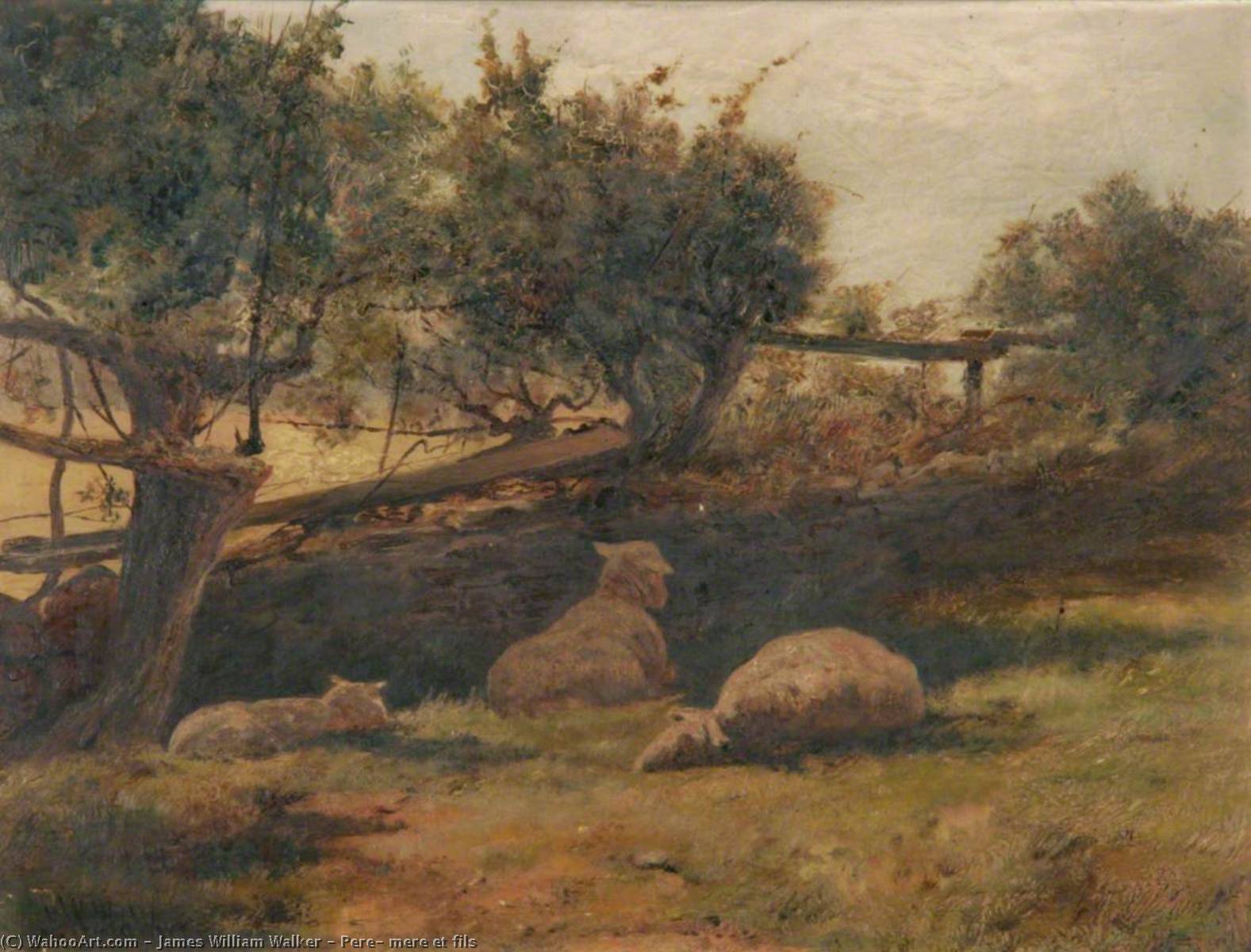 Buy Museum Art Reproductions Pere, mere et fils by James William Walker ...