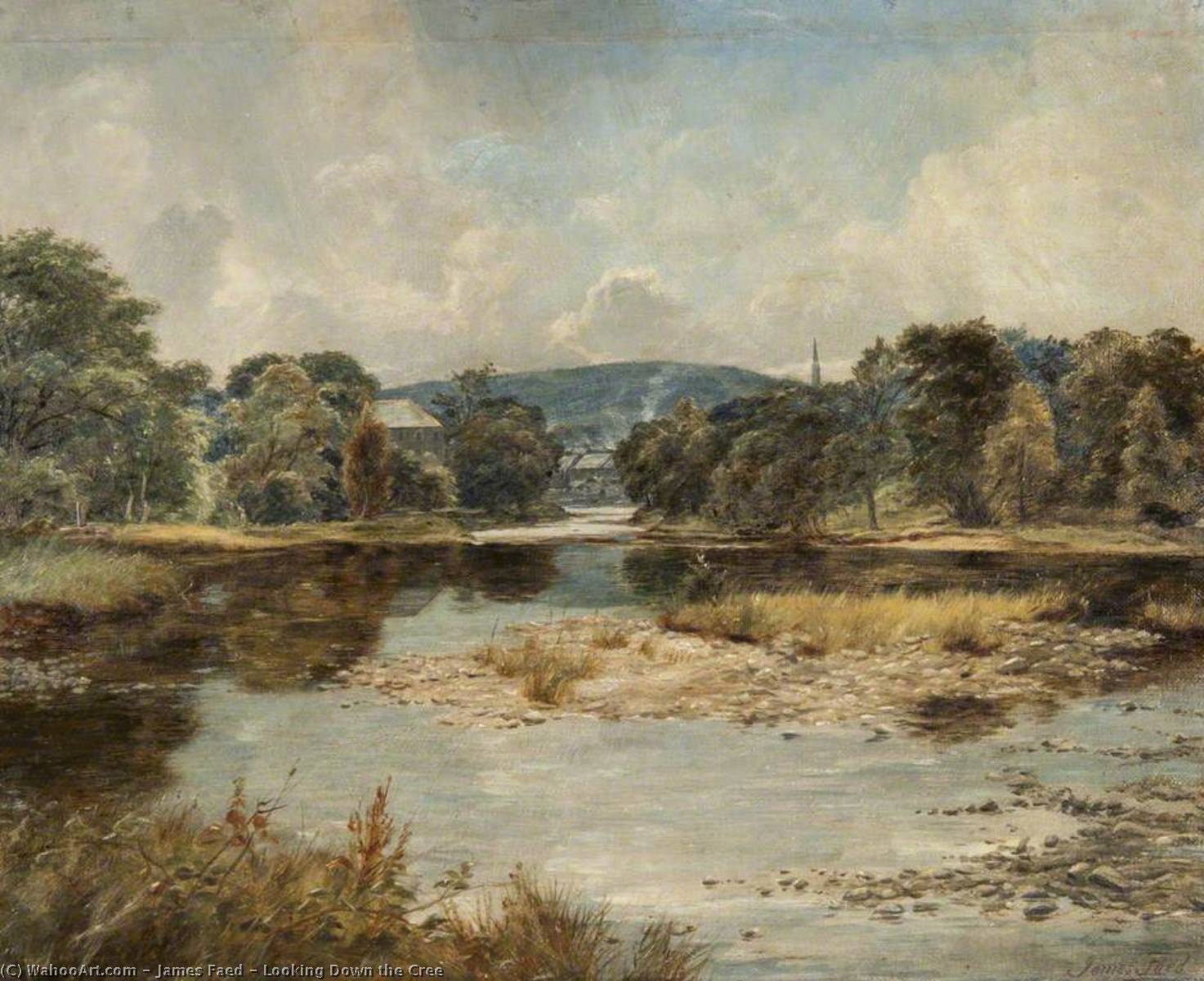 Mirando abajo el Cree, 1863 de James Faed James Faed | WahooArt.com