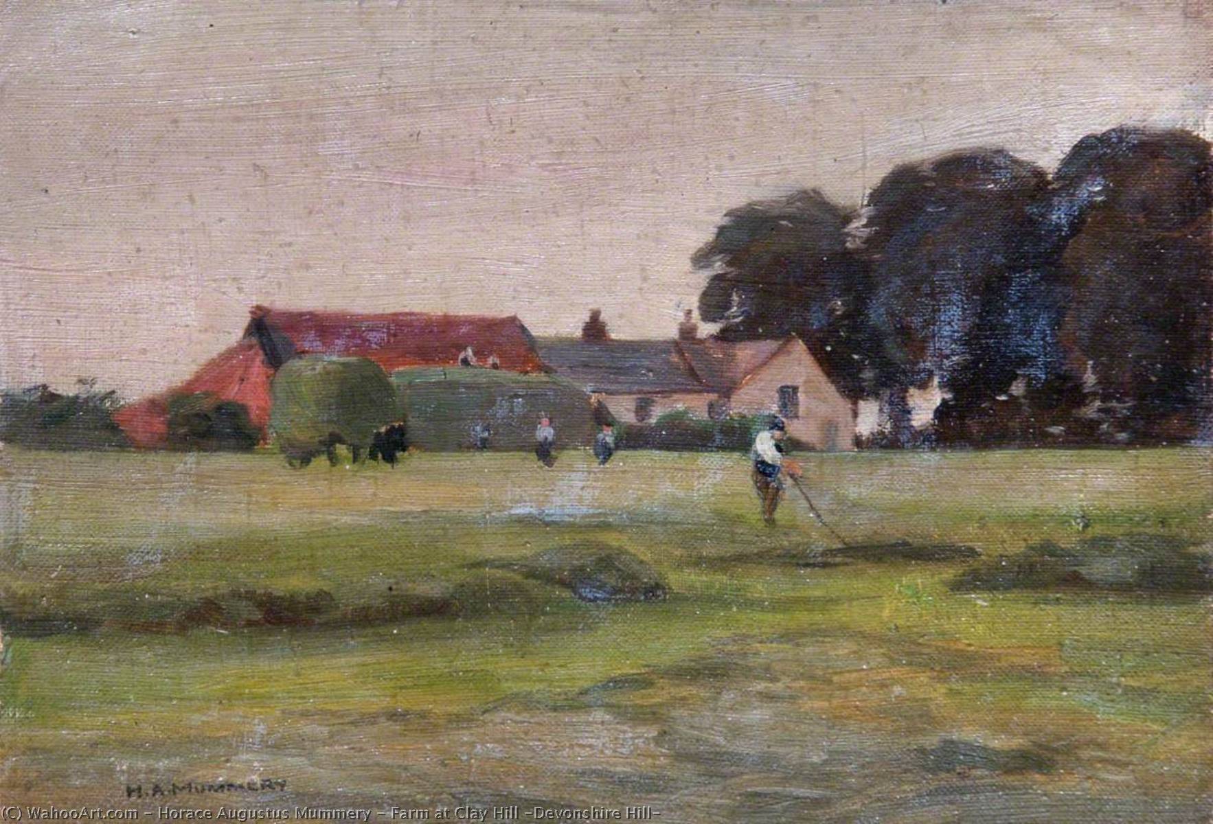 Farm at Clay Hill (Devonshire Hill), 1900 by Horace Augustus Mummery ...