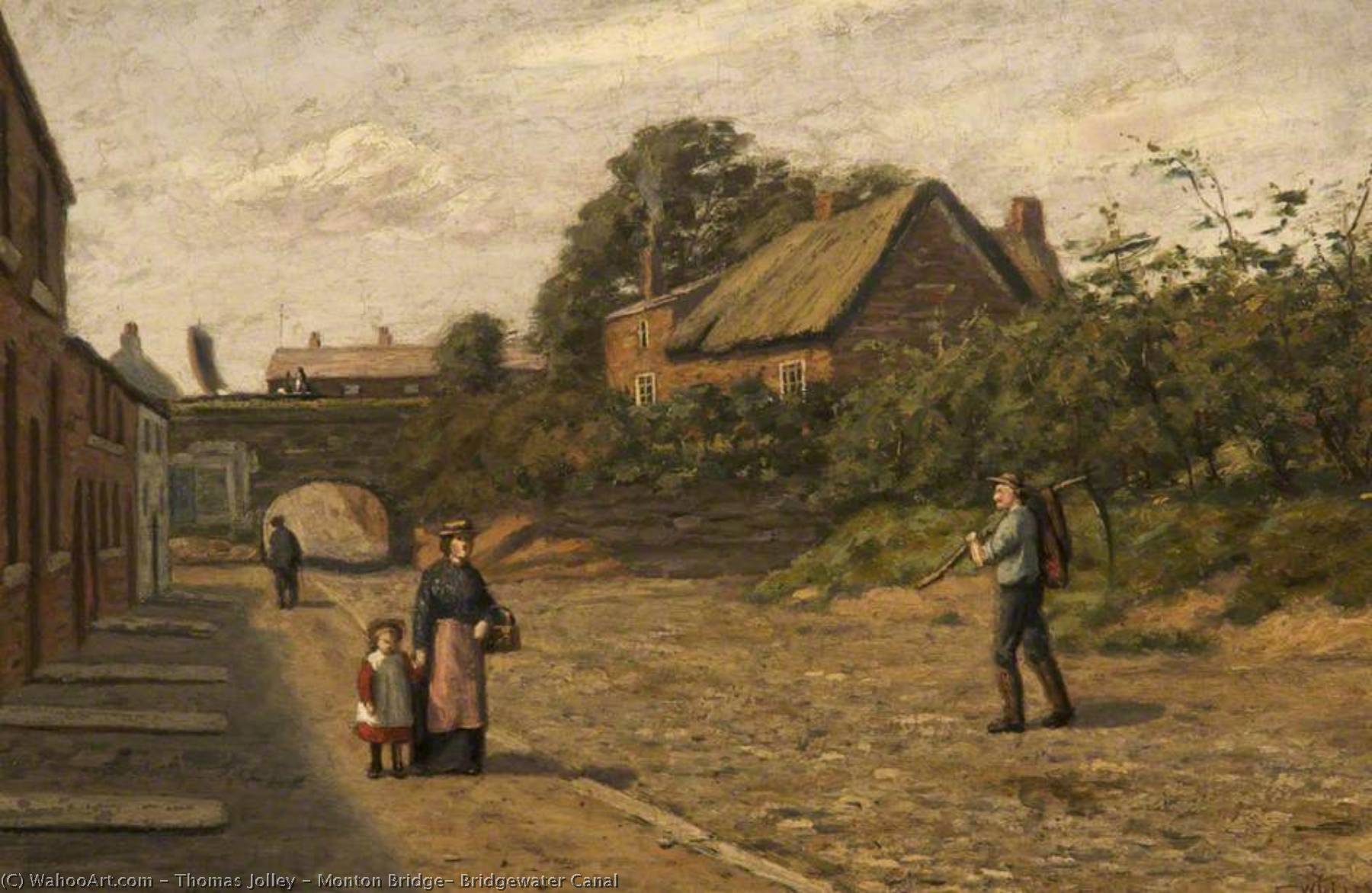 Puente Monton, Canal Bridgewater, 1896 de Thomas Jolley Thomas Jolley | WahooArt.com