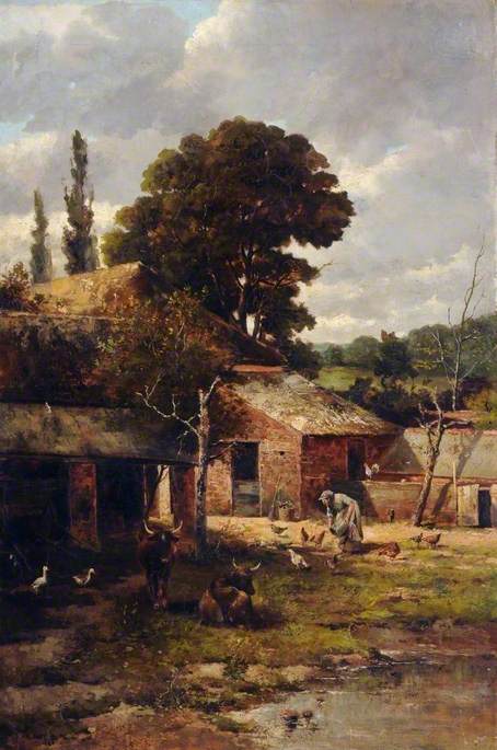 Farmyard Scene, 1890 por Philippe Pavy Philippe Pavy | WahooArt.com