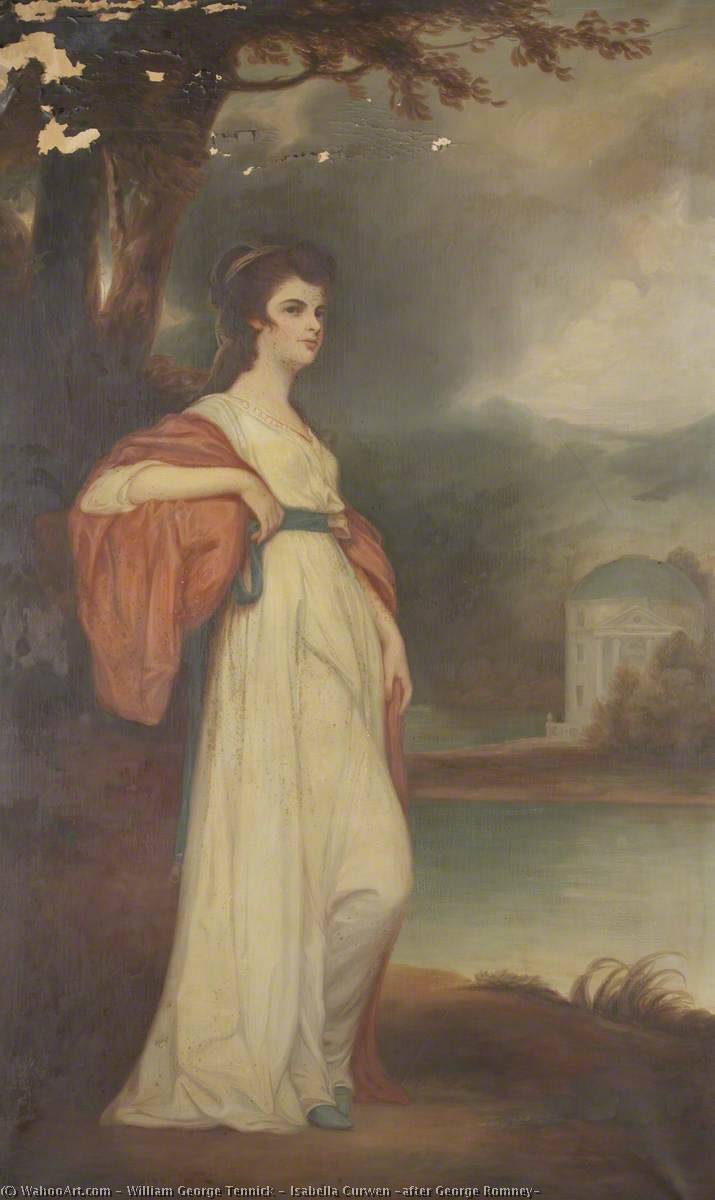 Isabella Curwen (after George Romney) by William George Tennick William ...