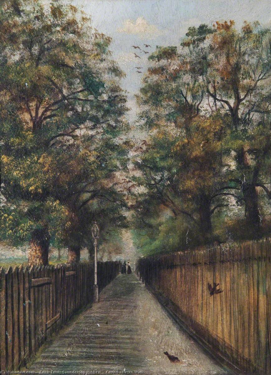 Corvos (Nest) Caminhada, 1886 por Edith Emily Saunderson Hibbert Edith ...