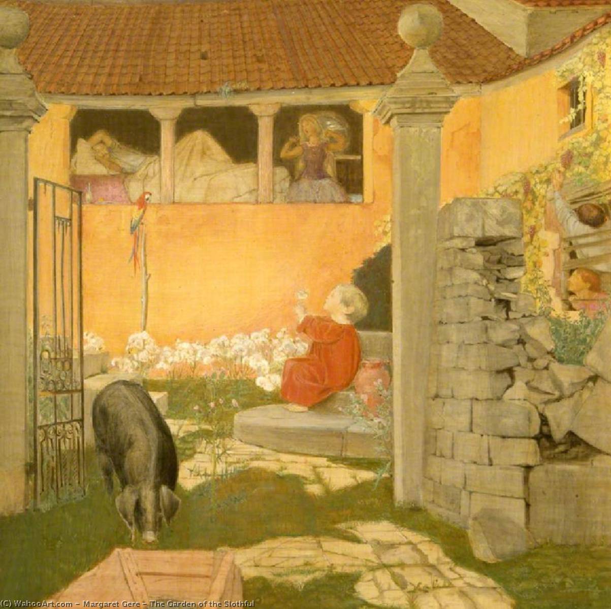 The Garden of the Slothful, 1901 by Margaret Gere Margaret Gere ...