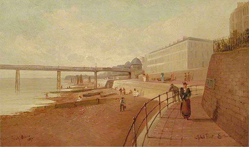 Splash Point, Eastbourne, East Sussex, 1894 by Frank Hider Frank Hider ...
