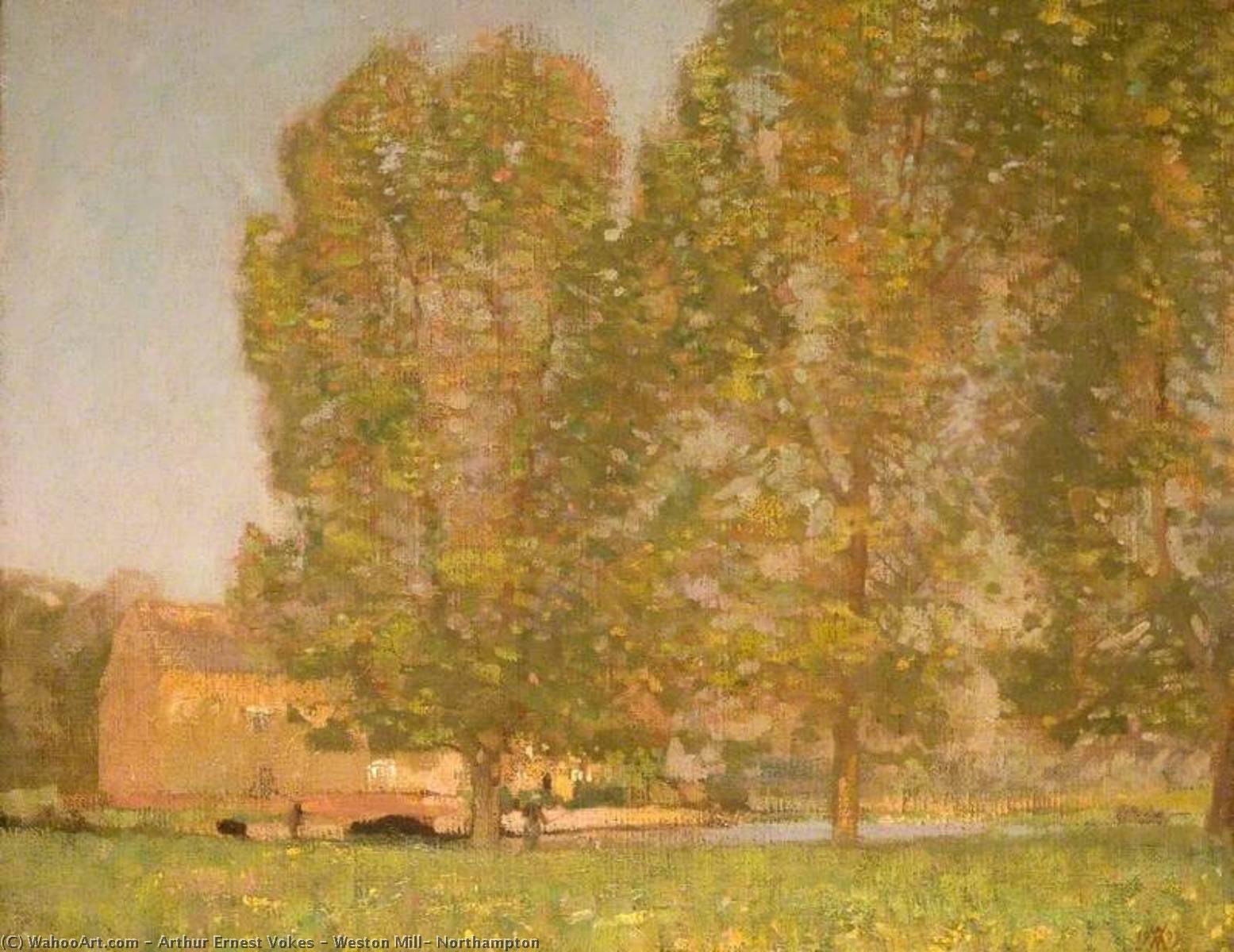 Weston Mill, Northampton, 1909 by Arthur Ernest Vokes Arthur Ernest ...