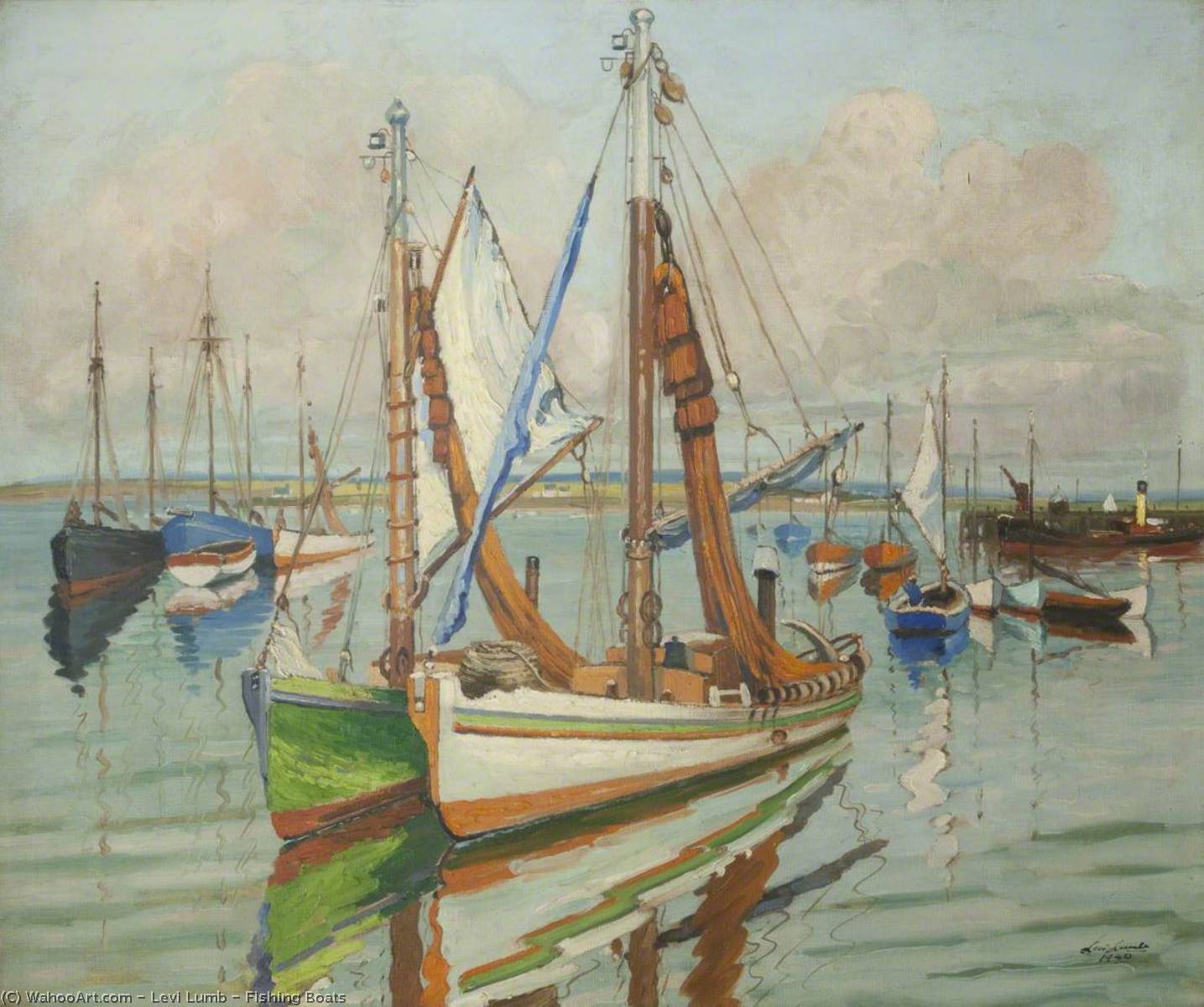 Fishing Boats by Levi Lumb Levi Lumb | WahooArt.com