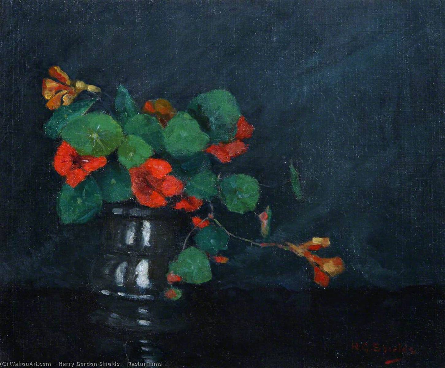 Nasturtiums by Harry Gordon Shields Harry Gordon Shields | WahooArt.com