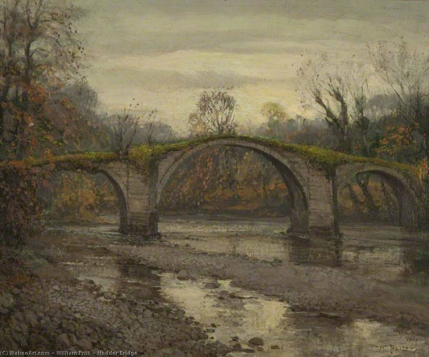 Hodder Bridge de William Pritt William Pritt | WahooArt.com
