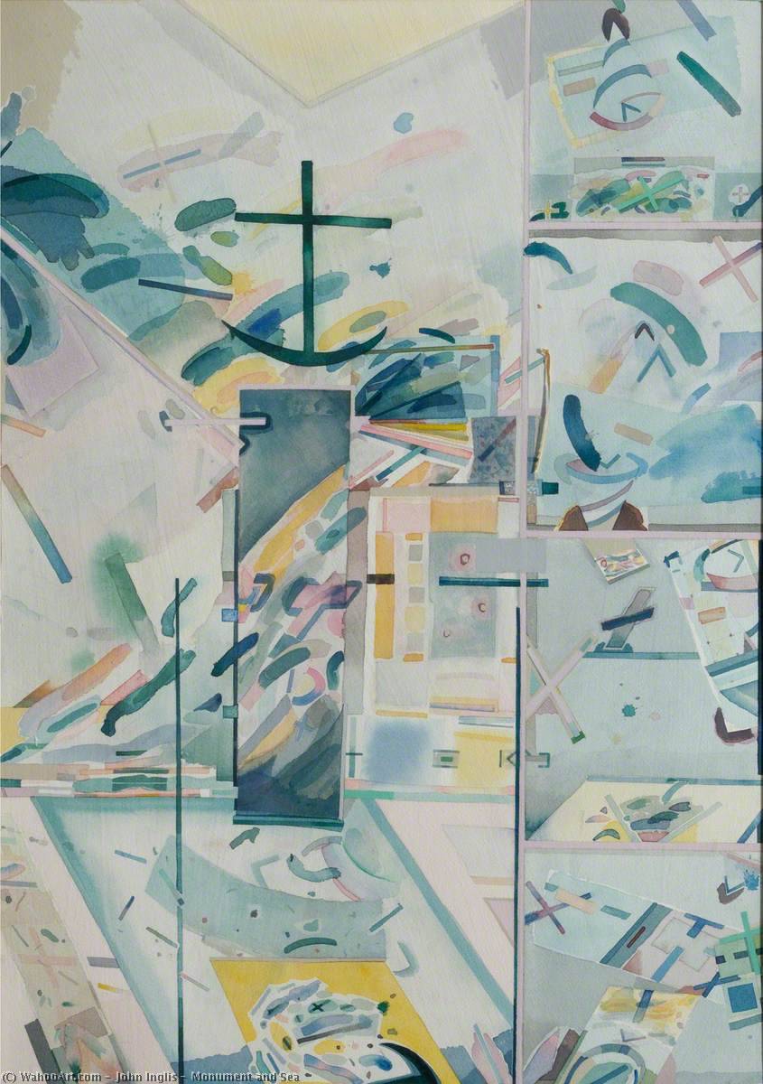 Monumento y Mar de John Inglis John Inglis | WahooArt.com