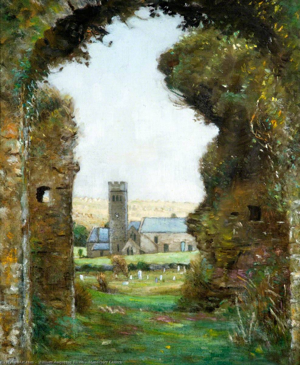 Manorbier Church, 1931 by William Augustus Rixon William Augustus Rixon ...