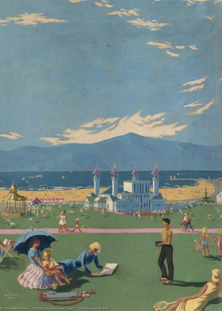 The Pleasure Beach by William Drummond Bone William Drummond Bone ...