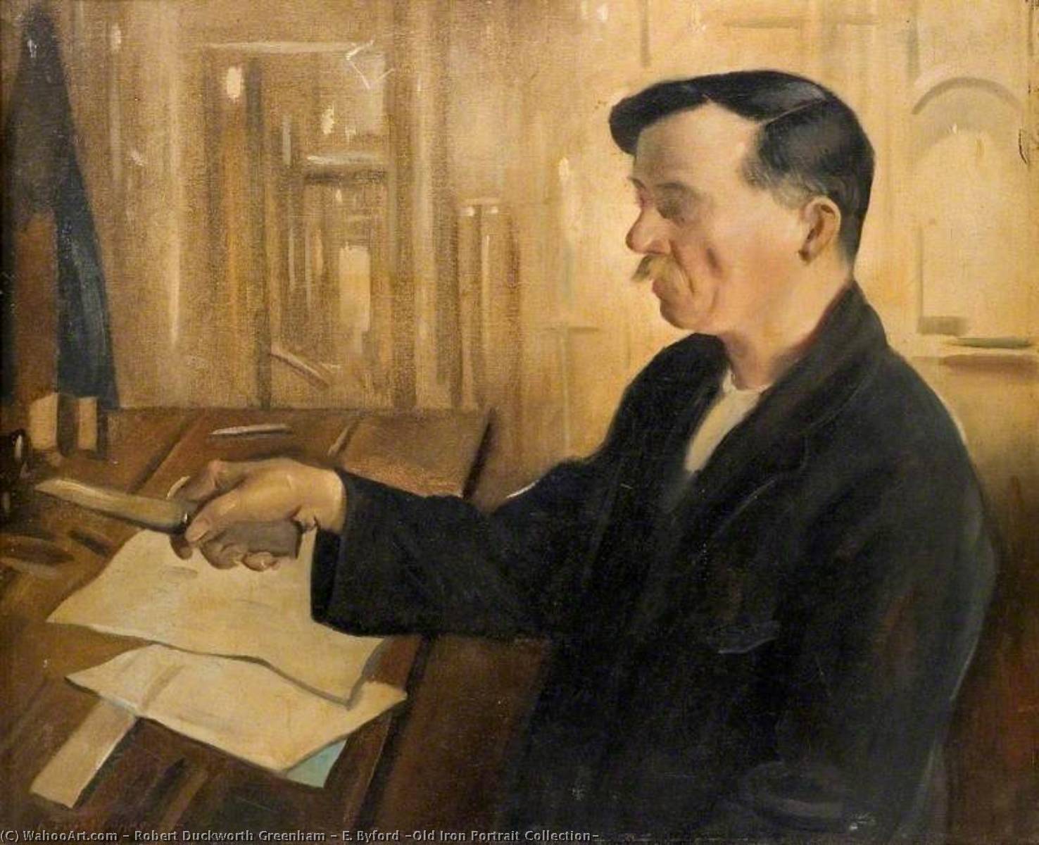 E. Byford (Old Iron Portrait Collection), 1928 by Robert Duckworth ...