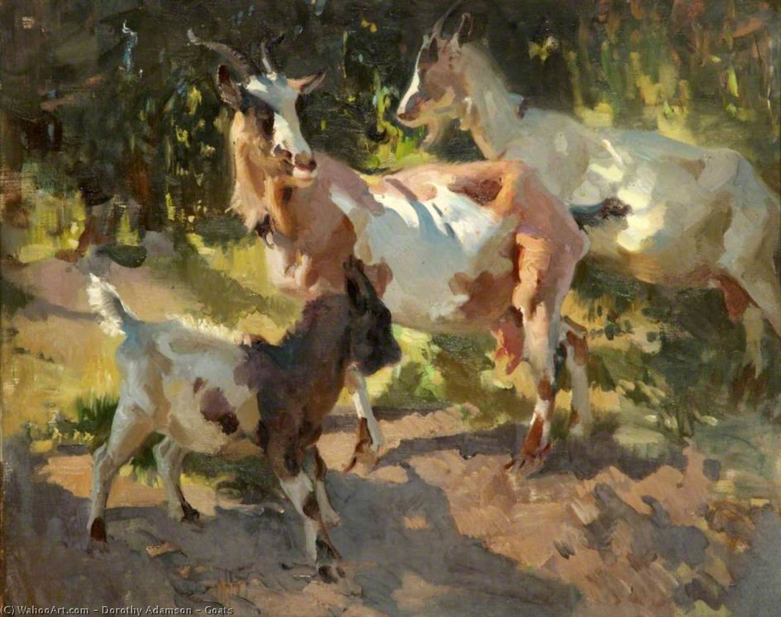 Goats, 1934 by Dorothy Adamson Dorothy Adamson | WahooArt.com