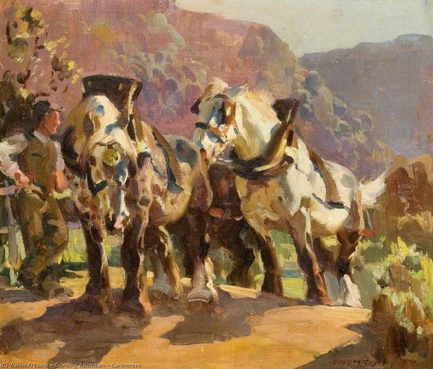 Carthorses de Dorothy Adamson Dorothy Adamson | WahooArt.com