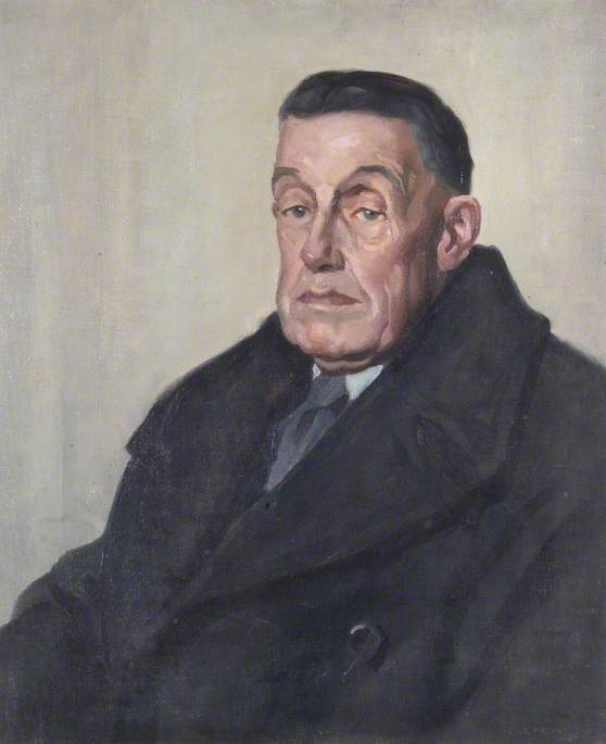 Kunstreproduktionen Der Banker von Cyril James Frost (Inspiriert von ...