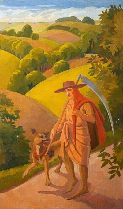 Medieval Hunting Scene, 1949 by Alfred Overton Alfred Overton ...