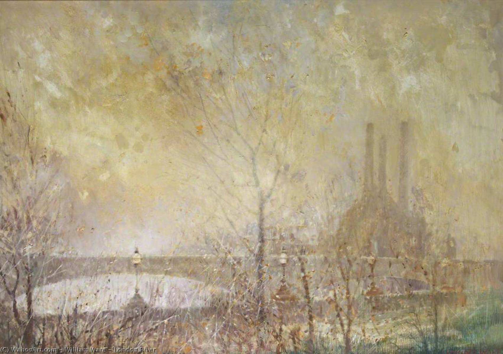 Лондонская река по William Ware William Ware | WahooArt.com