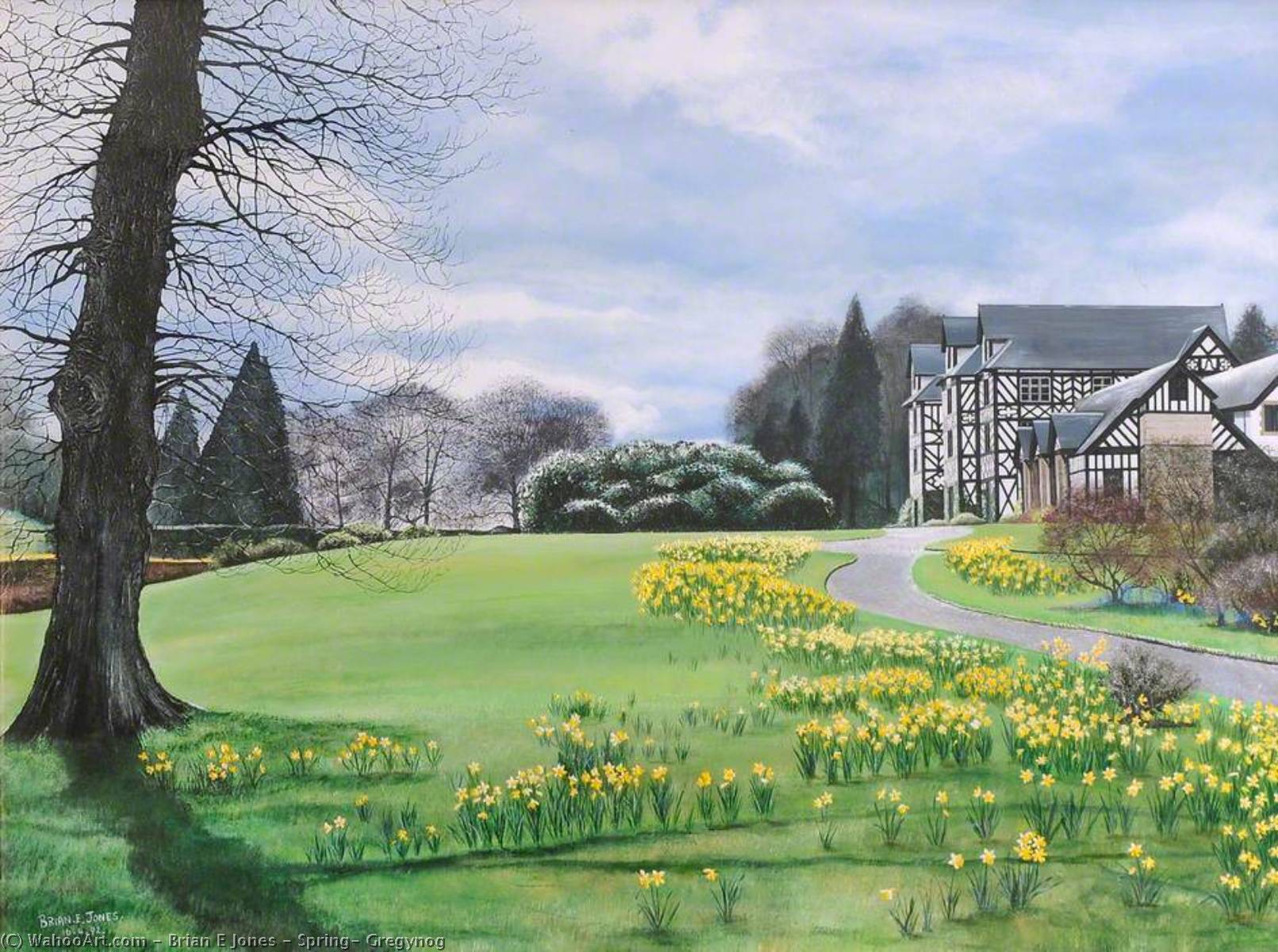 Spring, Gregynog, 1992 de Brian E Jones Brian E Jones | WahooArt.com