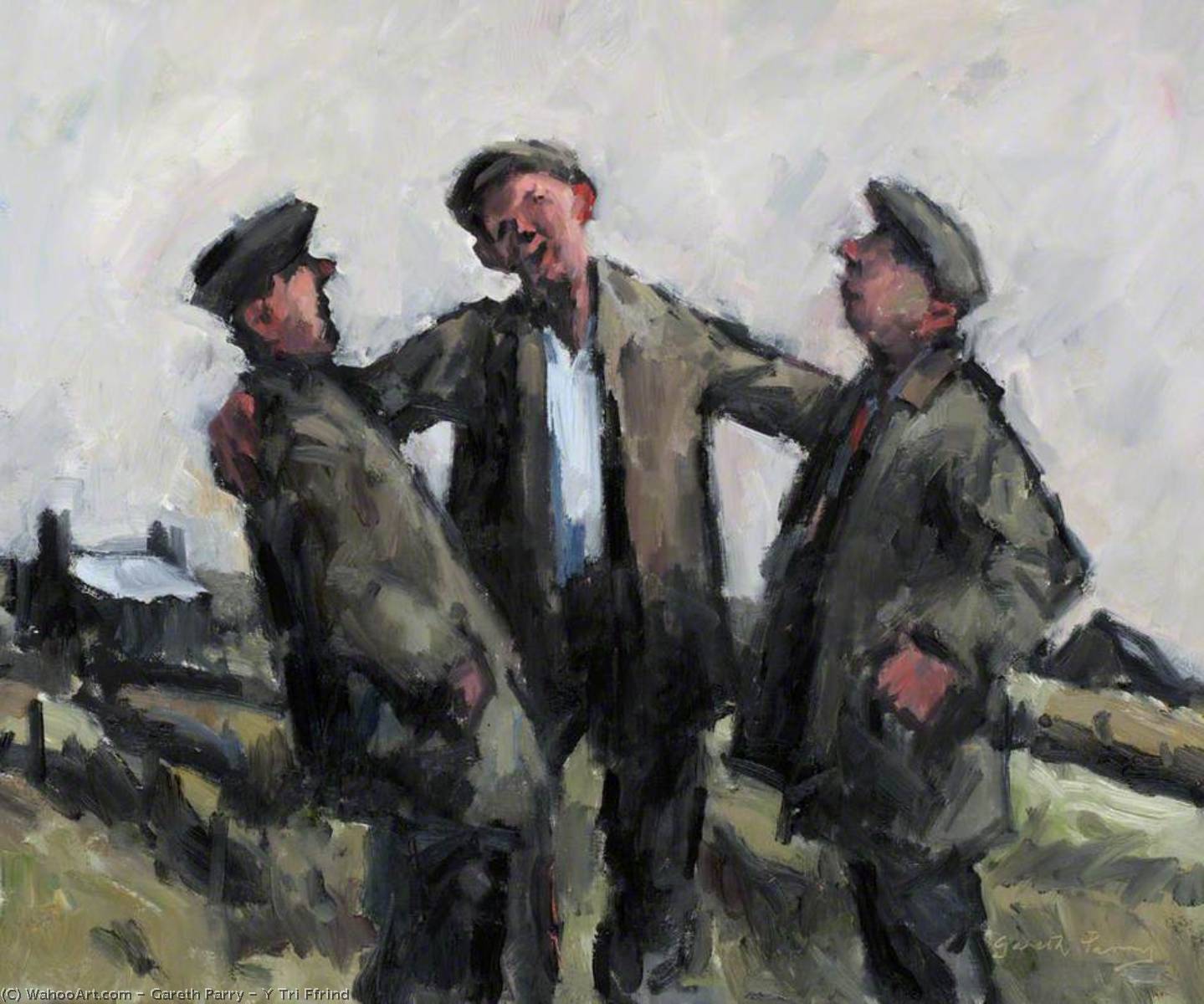 Y Tri Ffrind de Gareth Parry Gareth Parry | WahooArt.com