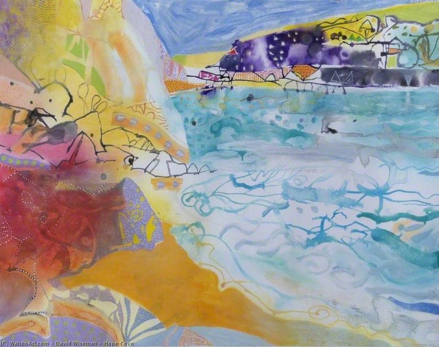 Hope Cove, 2002 by David Wiseman David Wiseman | WahooArt.com