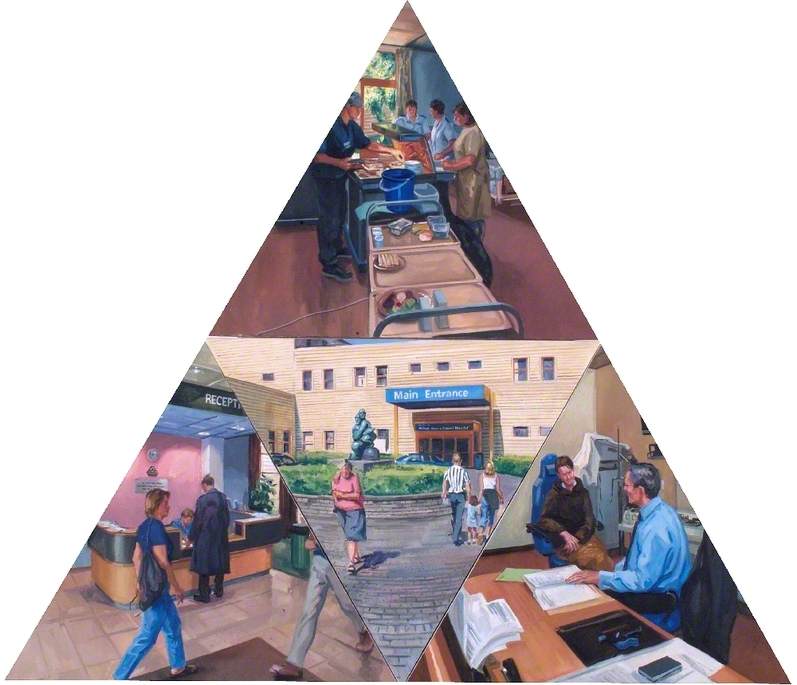 Milton Keynes Hospital at the Millennium, 2002 by Michael Croker ...