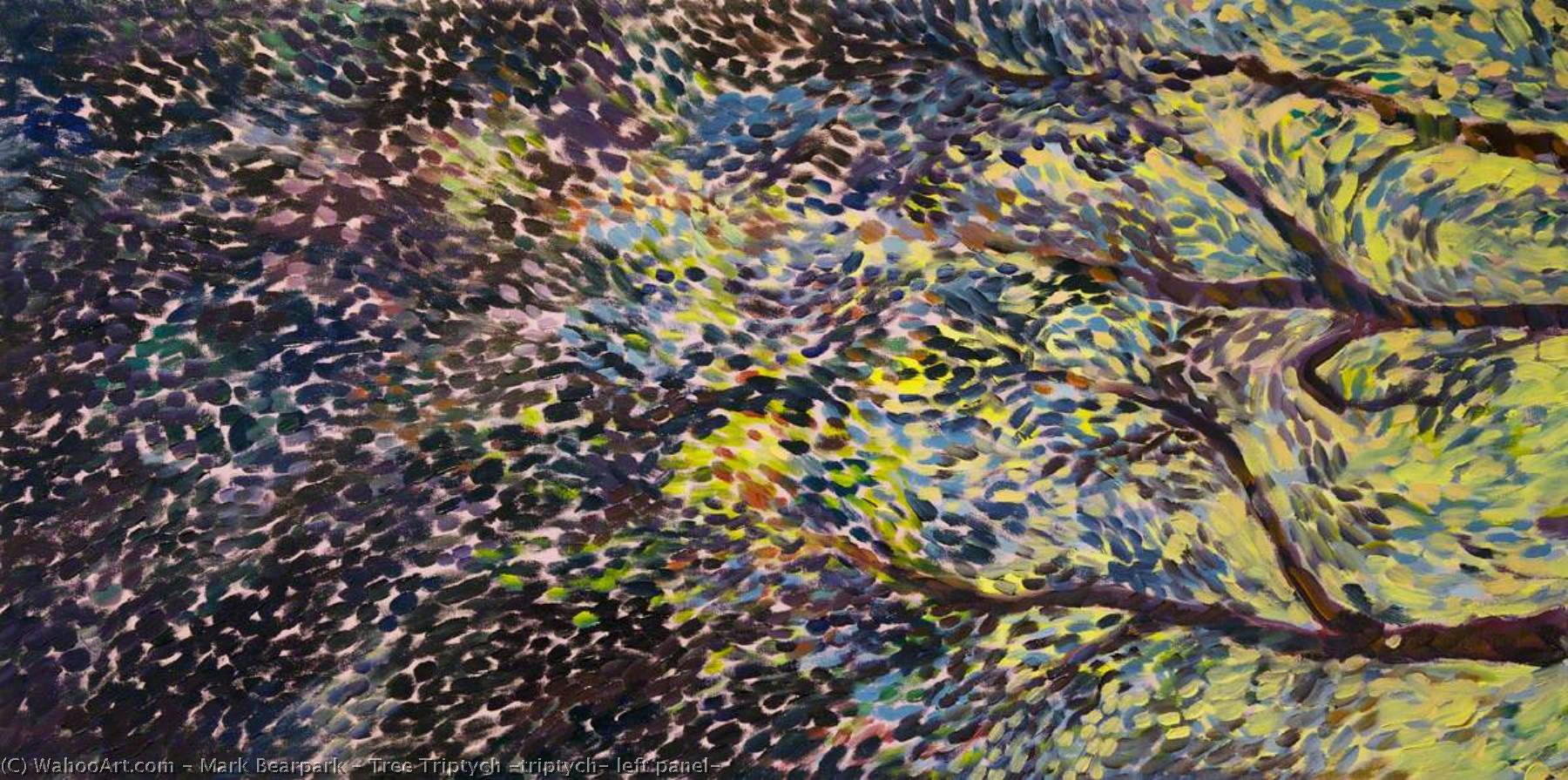 Tree Triptych (triptych, left panel), 2006 by Mark Bearpark Mark ...