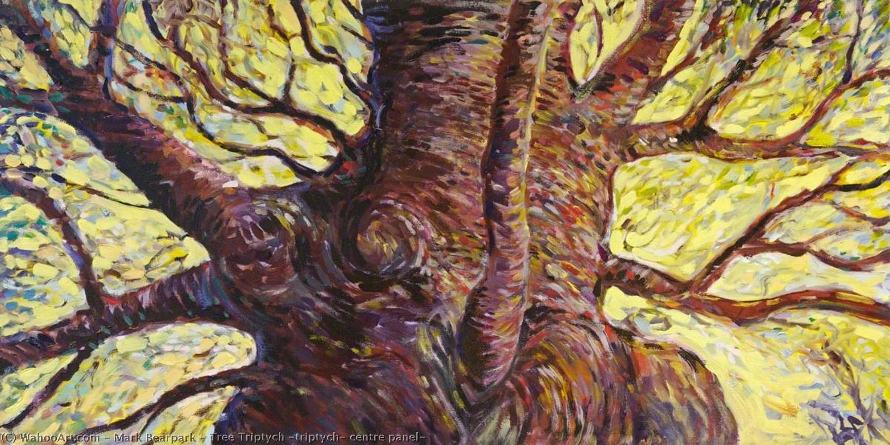 Tree Triptych (triptych, centre panel), 2006 by Mark Bearpark Mark ...