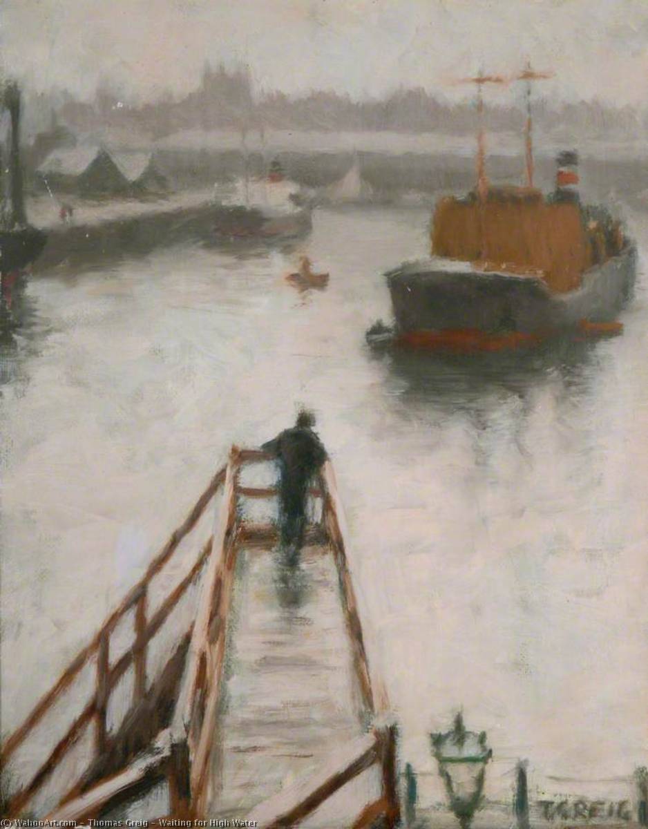 Esperando a Agua Alta de Thomas Greig Thomas Greig | WahooArt.com