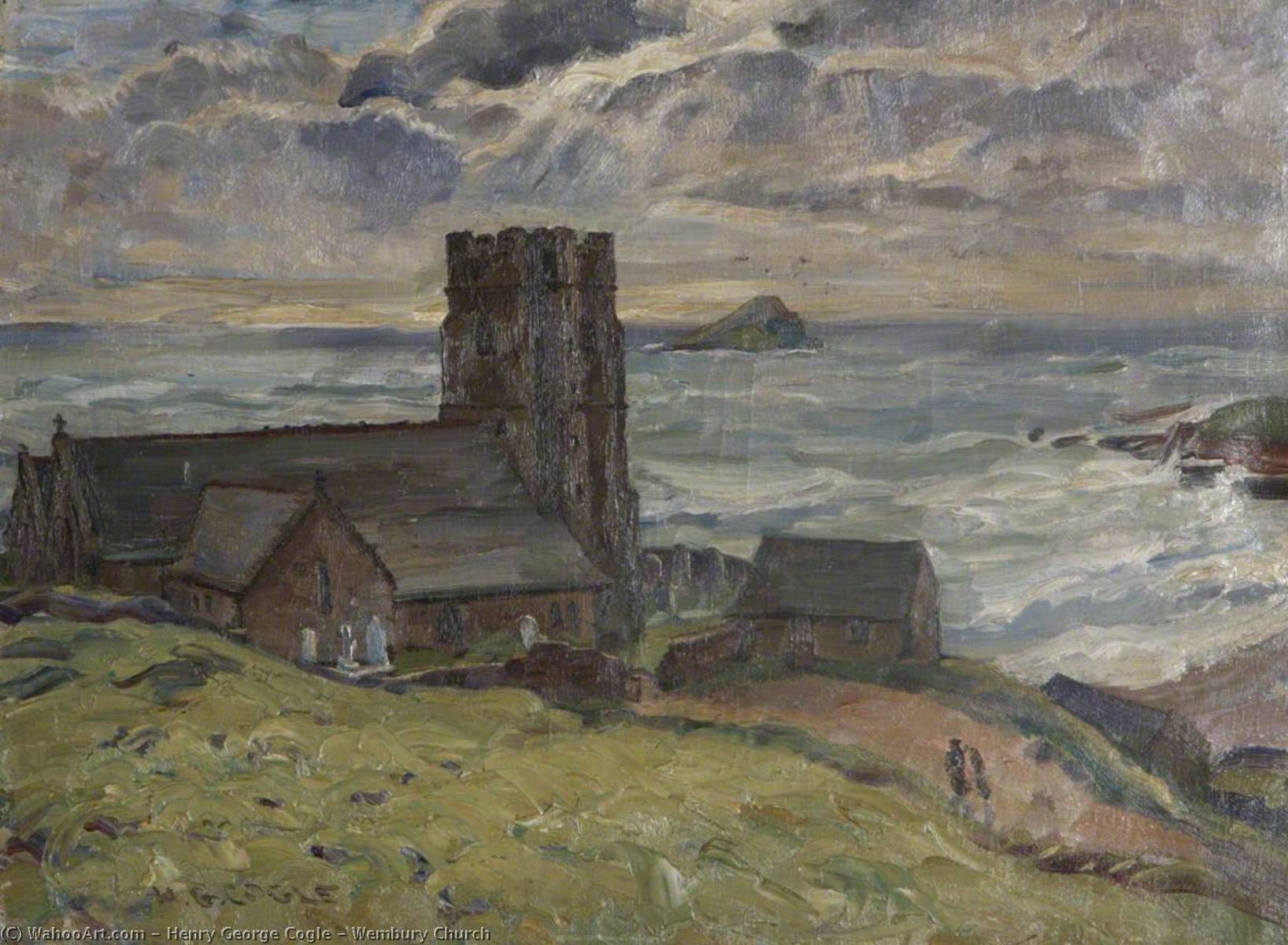 Wembury Church by Henry George Cogle (1875-1957) Henry George Cogle ...