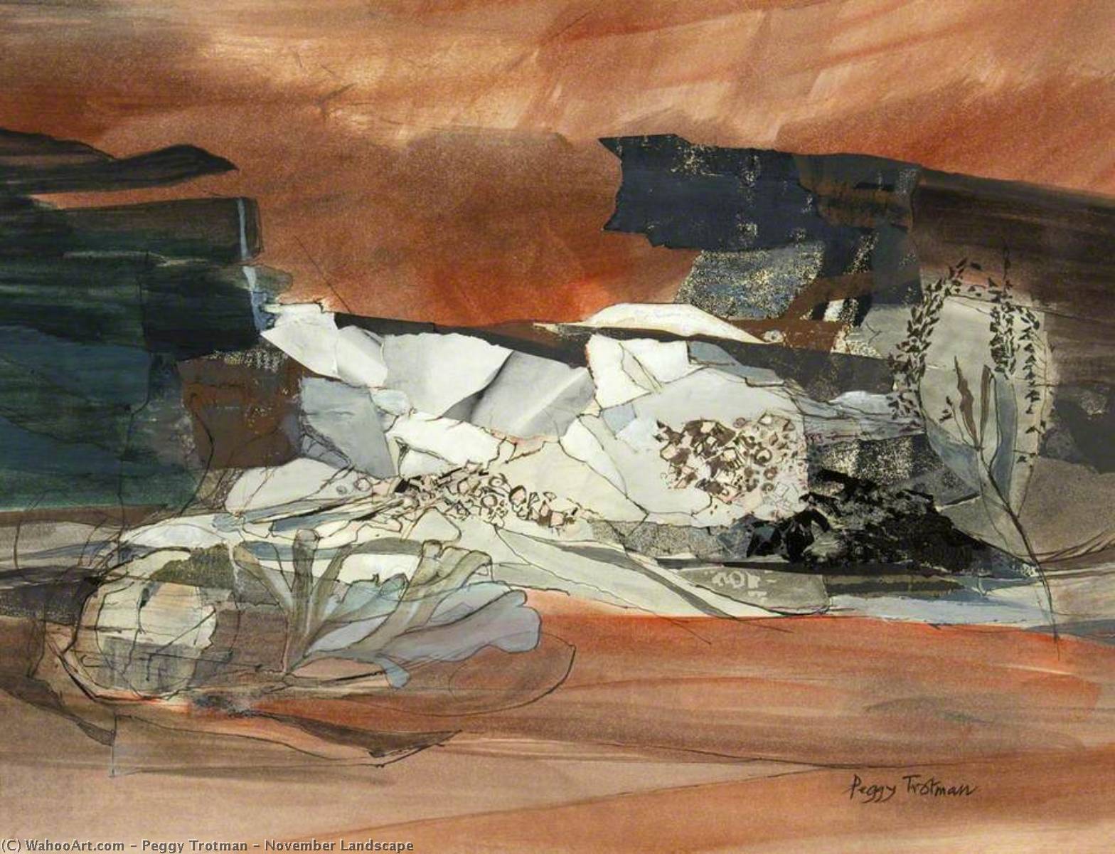 November Landscape by Peggy Trotman Peggy Trotman | WahooArt.com