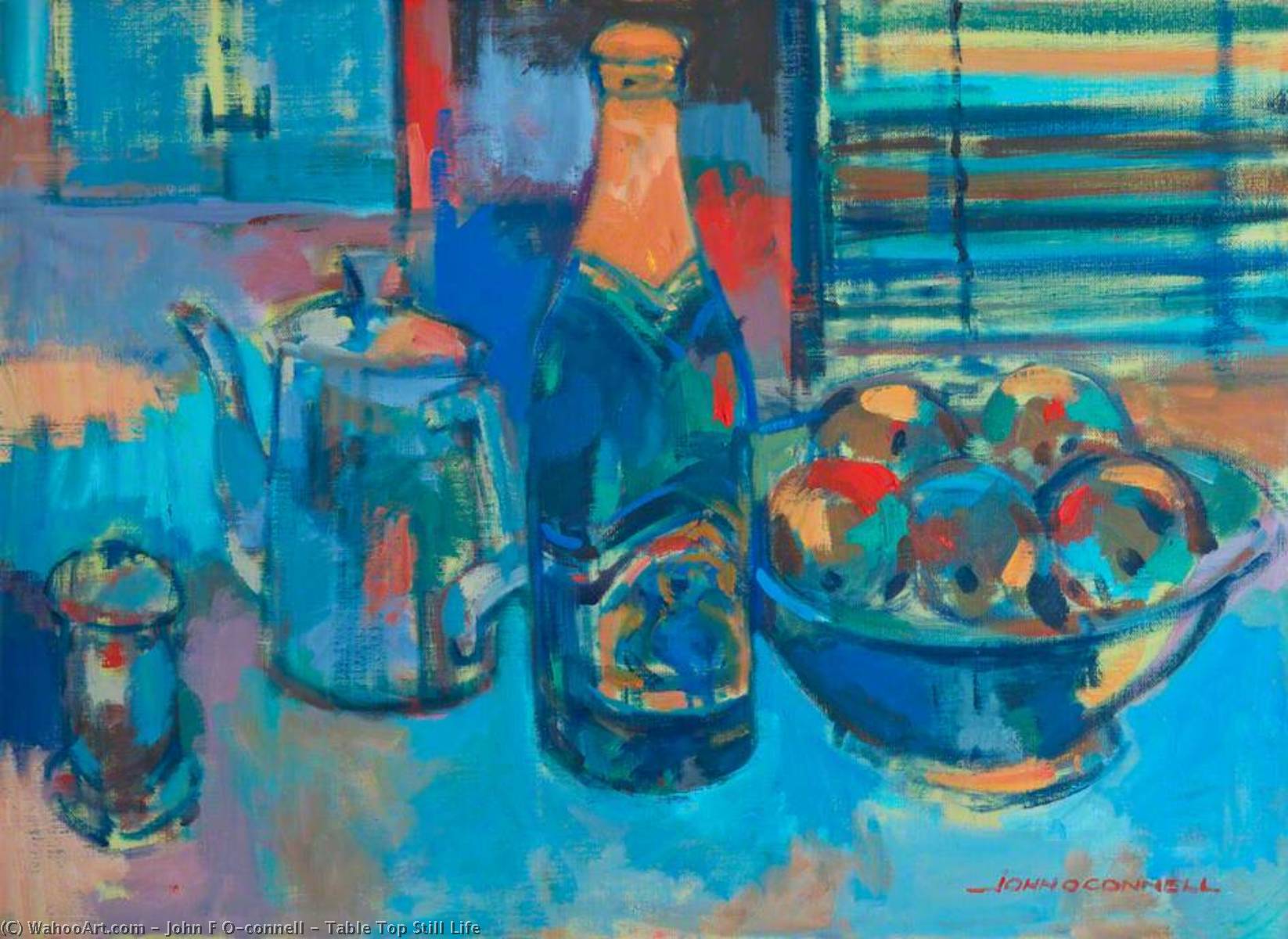 Art Reproductions | Table Top Still Life by John F O'connell | WahooArt.com