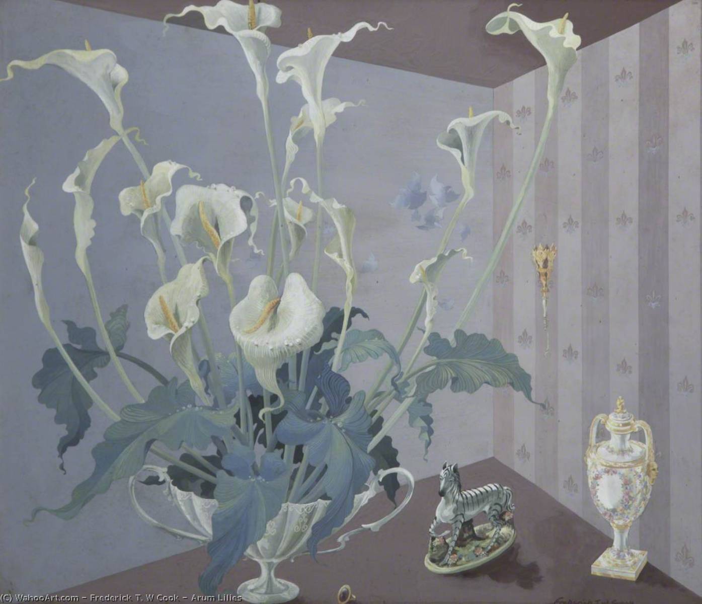 Réplique De Peinture Arum Lilies de Frederick T. W Cook (Inspiré par ...