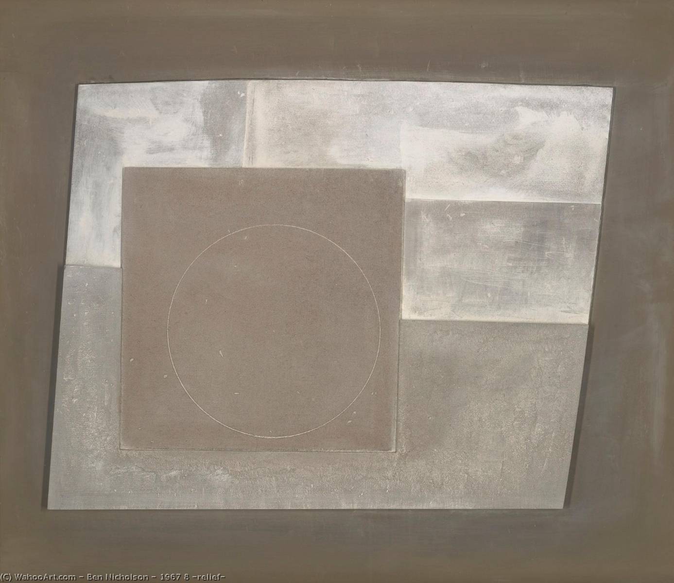 1967 8 (relief), 1968 by Ben Nicholson Ben Nicholson | WahooArt.com