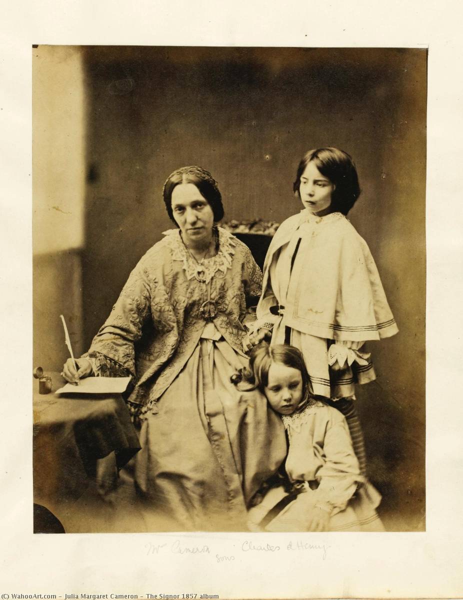 Oil Painting Replica The Signor 1857 album by Julia Margaret Cameron ...