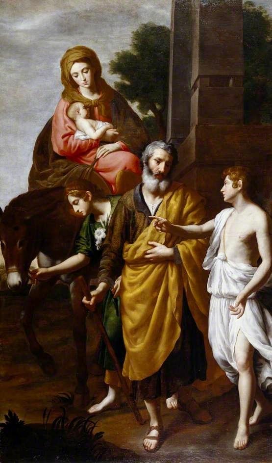 Reproducciones De Pinturas La huida a Egipto de Alessandro Turchi (1578 ...